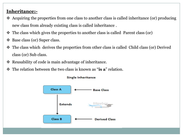 Object Oriented Programming Concepts And Explanation Ppt