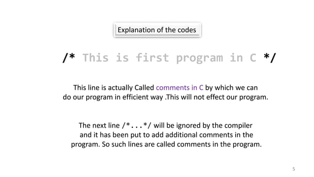 Basic c programming and explanation PPT1 | PPTX