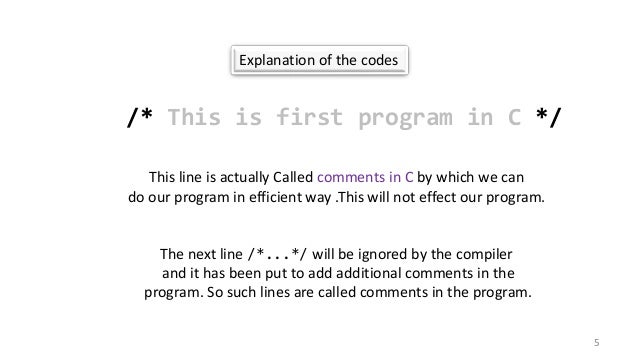 Basic C Programming And Explanation Ppt1