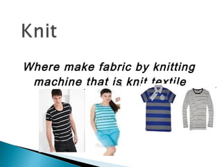 1 basic idea of textile to garments | PPT