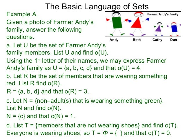 71 basic languages of sets