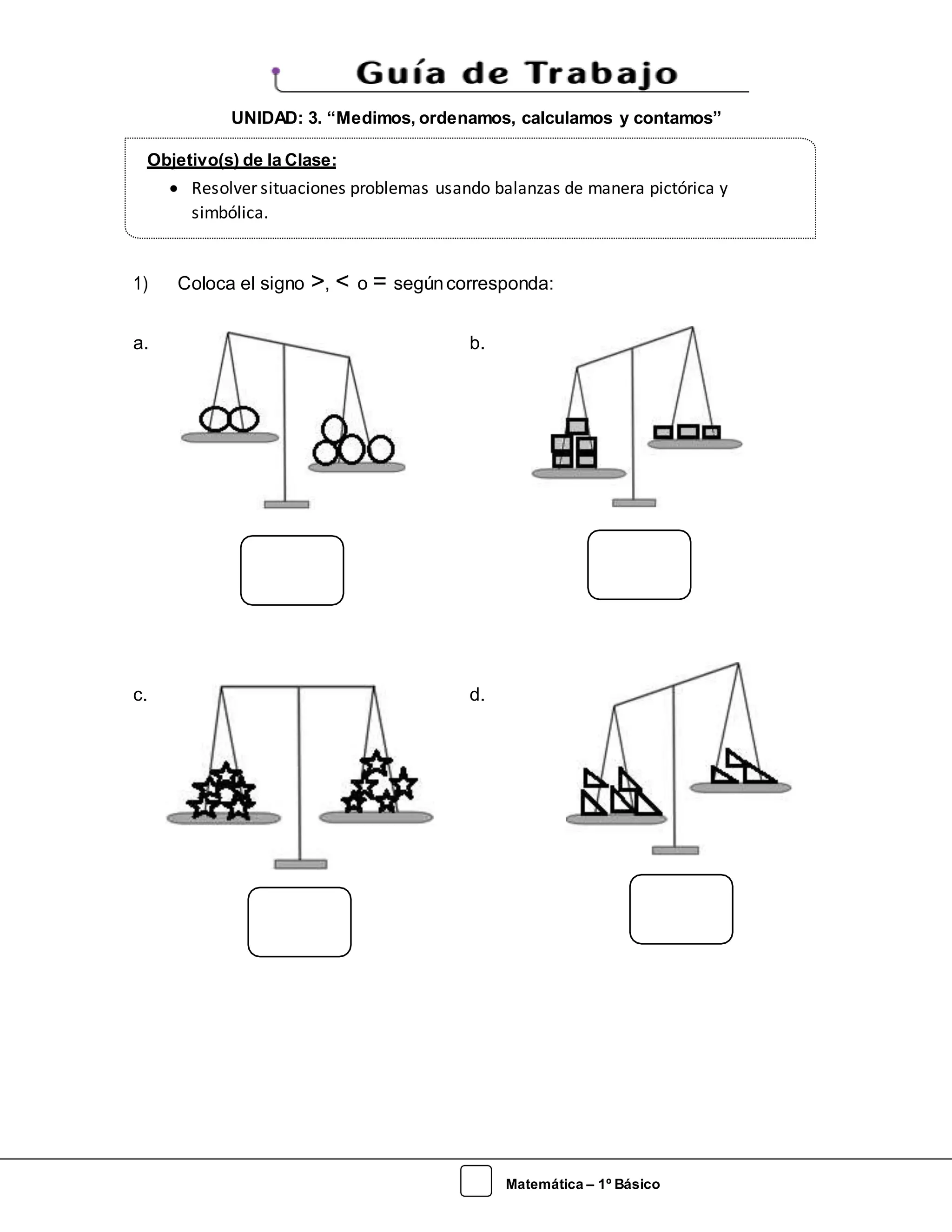 1 basico guia trabajo matematica balanzas | DOCX