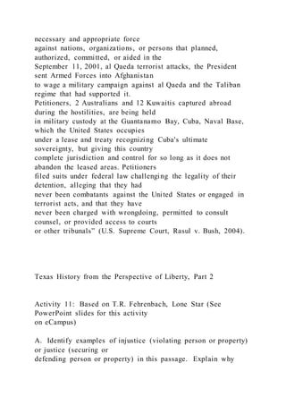1 Basic Principles of Texas Government Michael S. Ia | DOCX