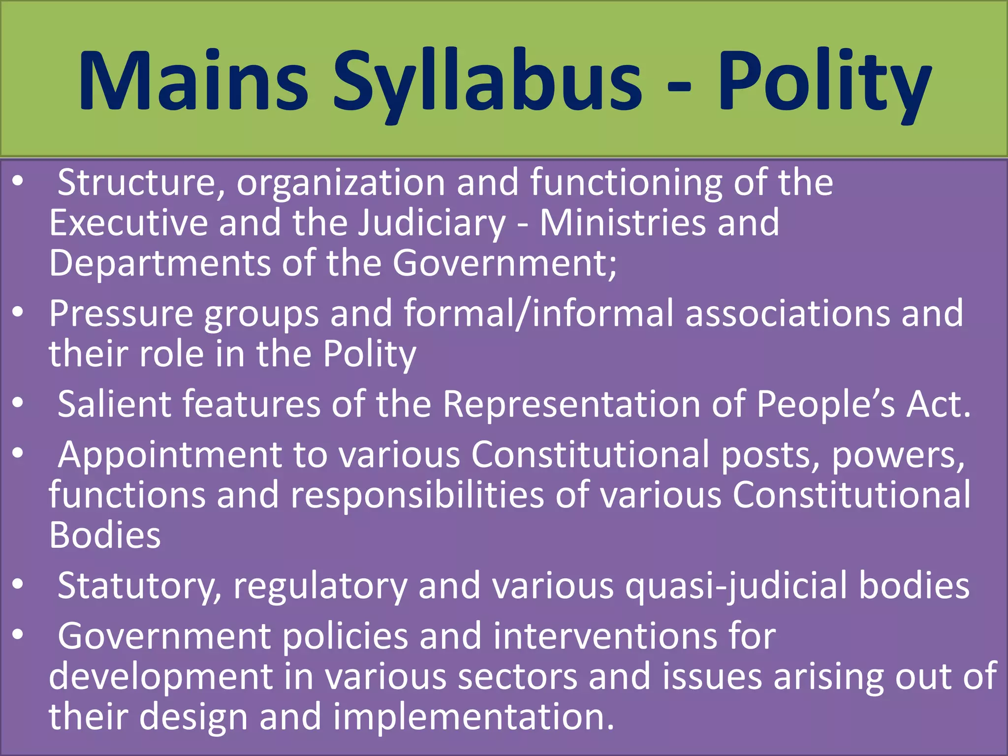 basics of Indian Polity By Krishna Pradeep's 21st century IAS study ...