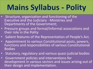 basics of Indian Polity By Krishna Pradeep's 21st century IAS study ...