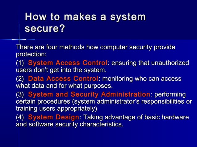 Basic Security Chapter 1 | PPT | Information and Network Security | Computing
