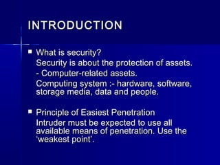 Basic Security Chapter 1 | PPT