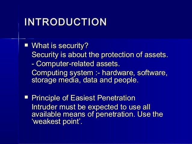 Basic Security Chapter 1