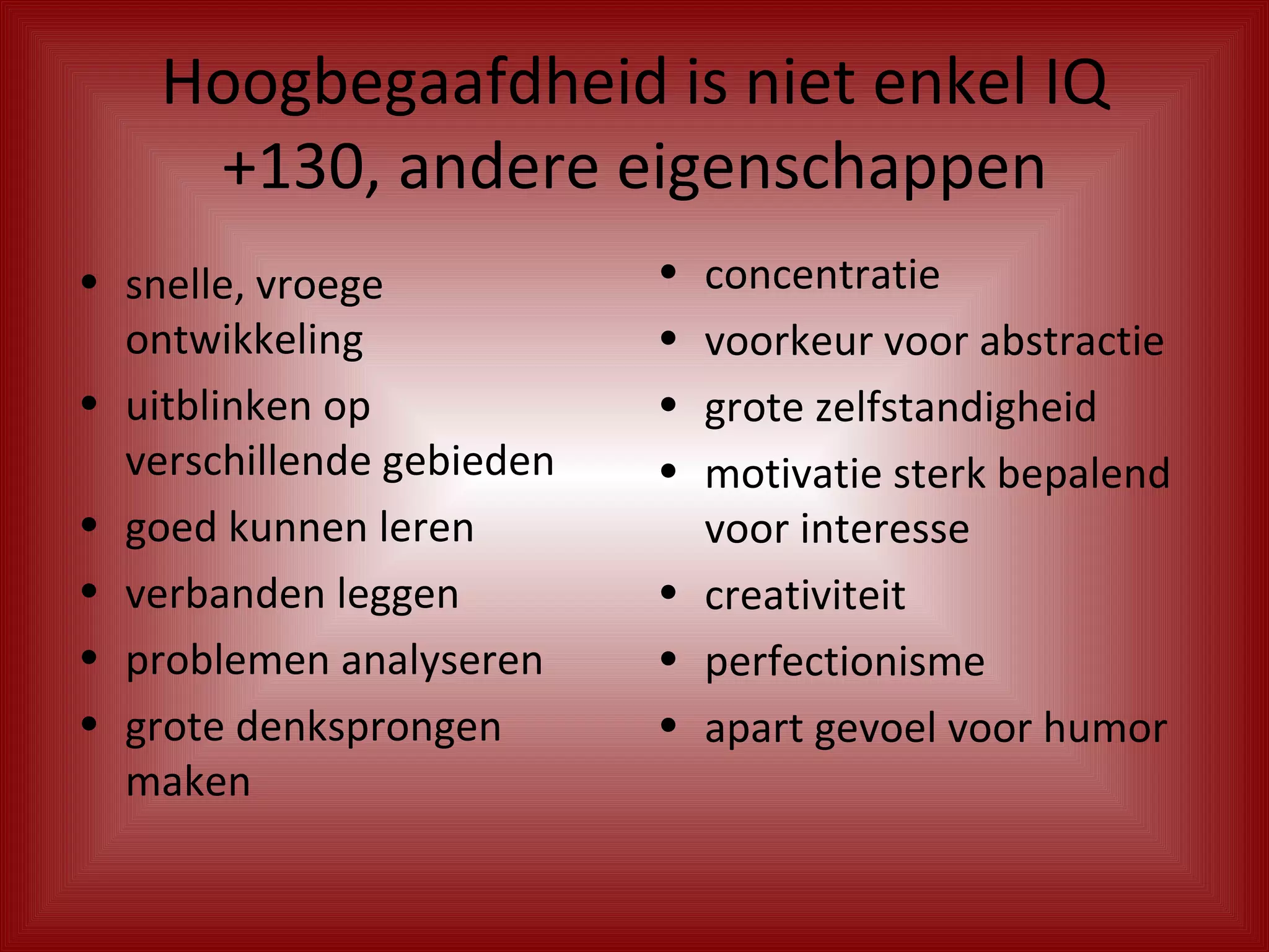 Hoogbegaafde kinderen | PPT