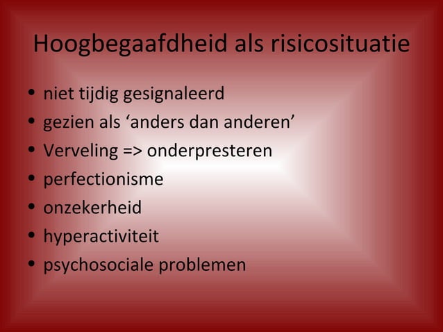 Hoogbegaafde kinderen | PPT