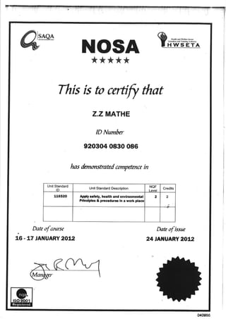 certificates | PDF