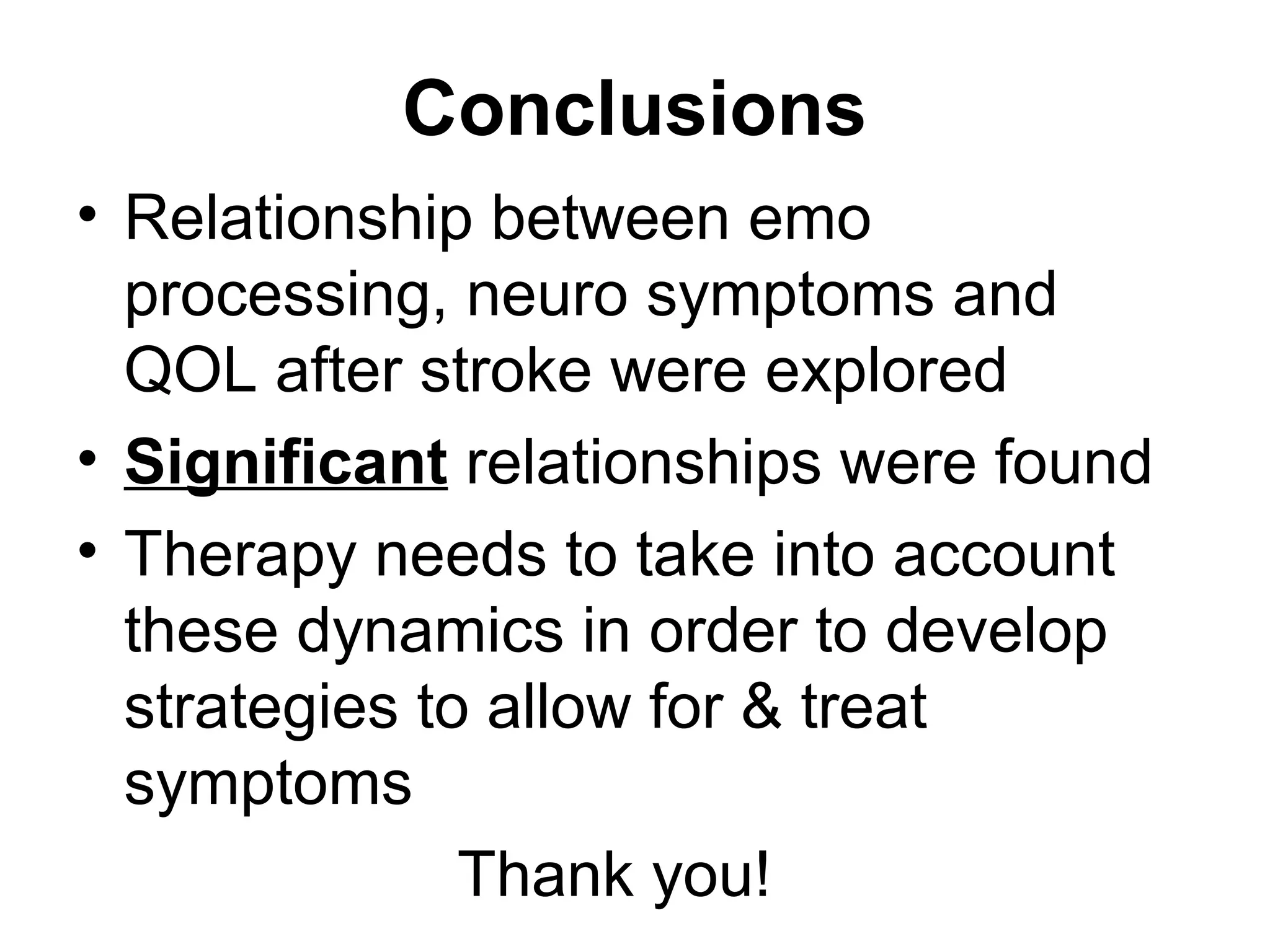 SANRA conference presentation - emotion processing, neuropsychiatric ...