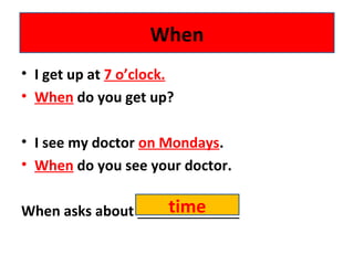 1ºbb question words | PPT