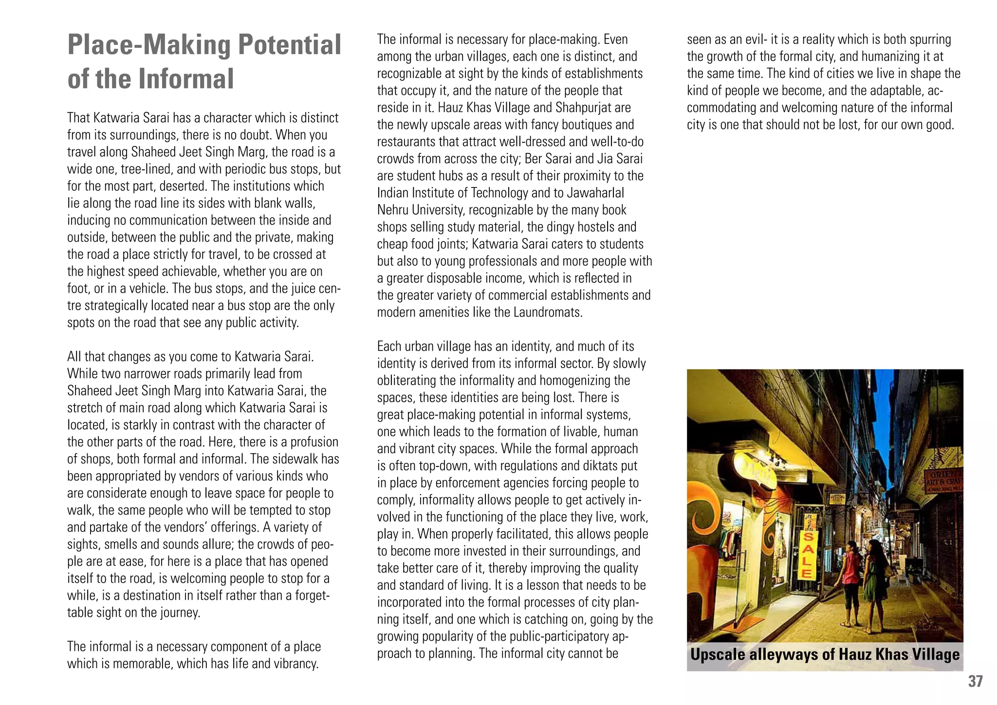 Understanding Urbanism in Katwaria Sarai | PDF