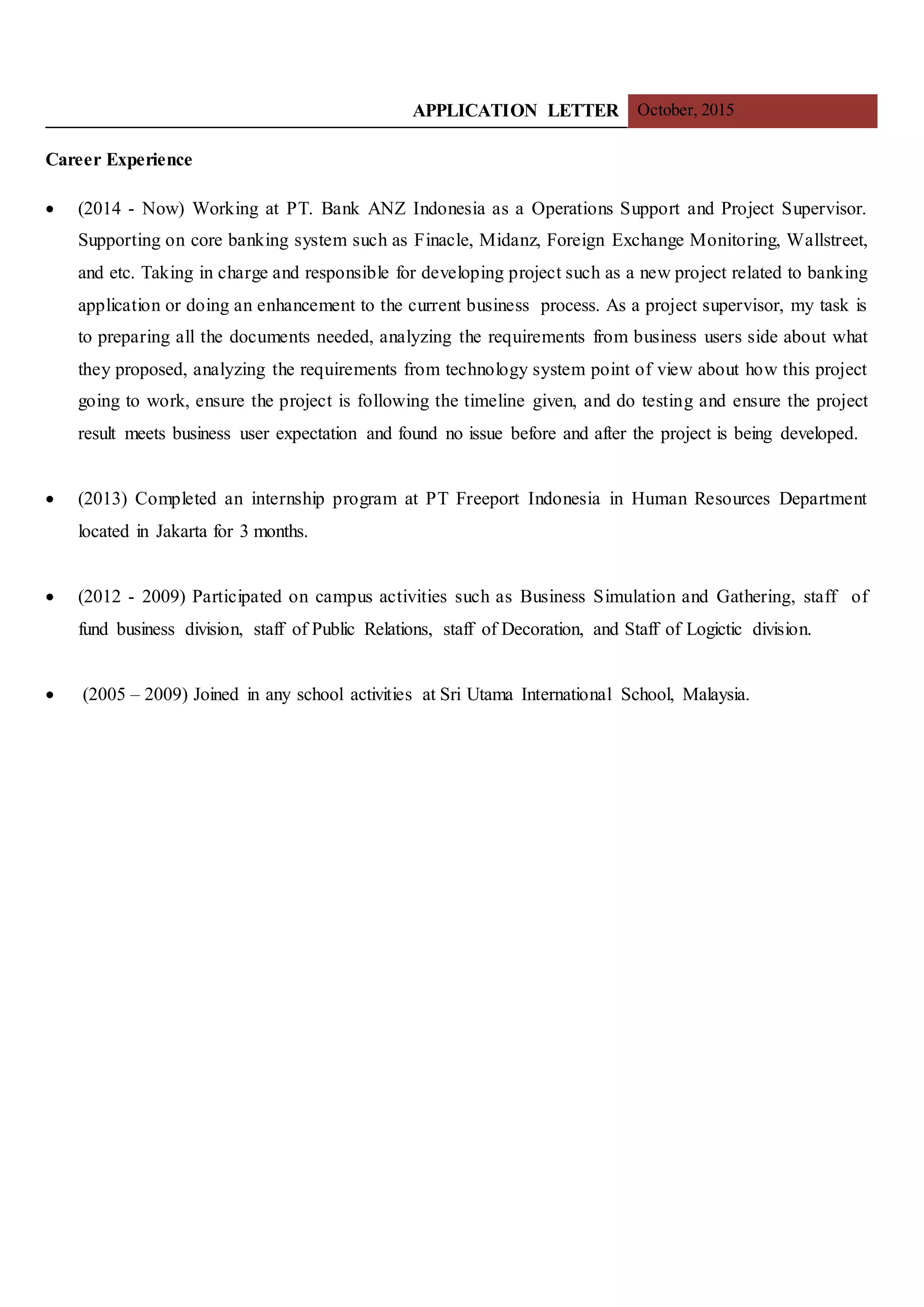 CV Raisa Amal (OCT) | PDF