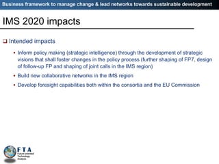 GLOBAL FORESIGHT: LESSONS FROM SCENARIO AND ROADMAPPING EXERCISE ON ...