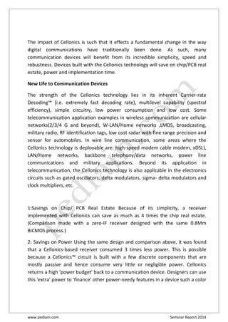 Cellonics-Seminar-Report[1] | PDF