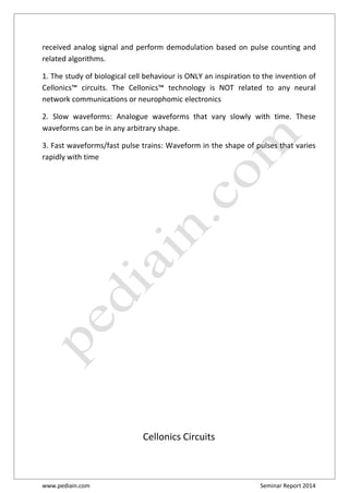 Cellonics-Seminar-Report[1] | PDF
