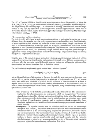 Design of an Optical Medium for the Simulation of Neutron Transport in Reactor Component ...