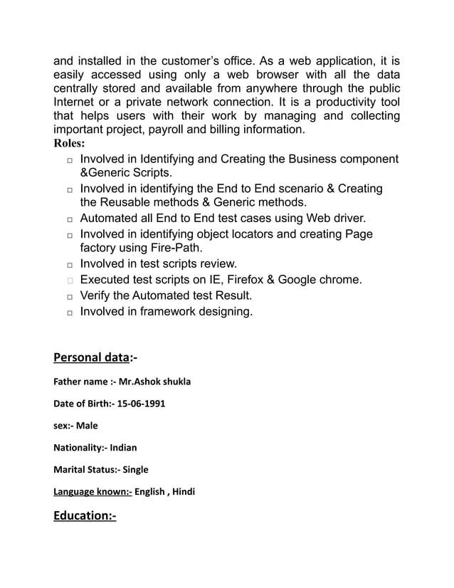 LUCKY RESUME1 | PDF