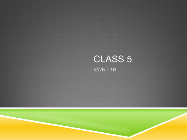 1 b class 5 | PPT