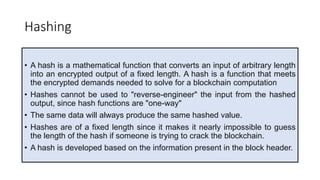 BlockChain Techonology - Unit 1.pptx | Internet | Computing
