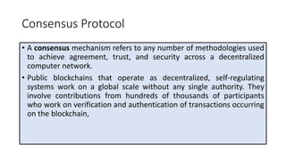 BlockChain Techonology - Unit 1.pptx | Internet | Computing