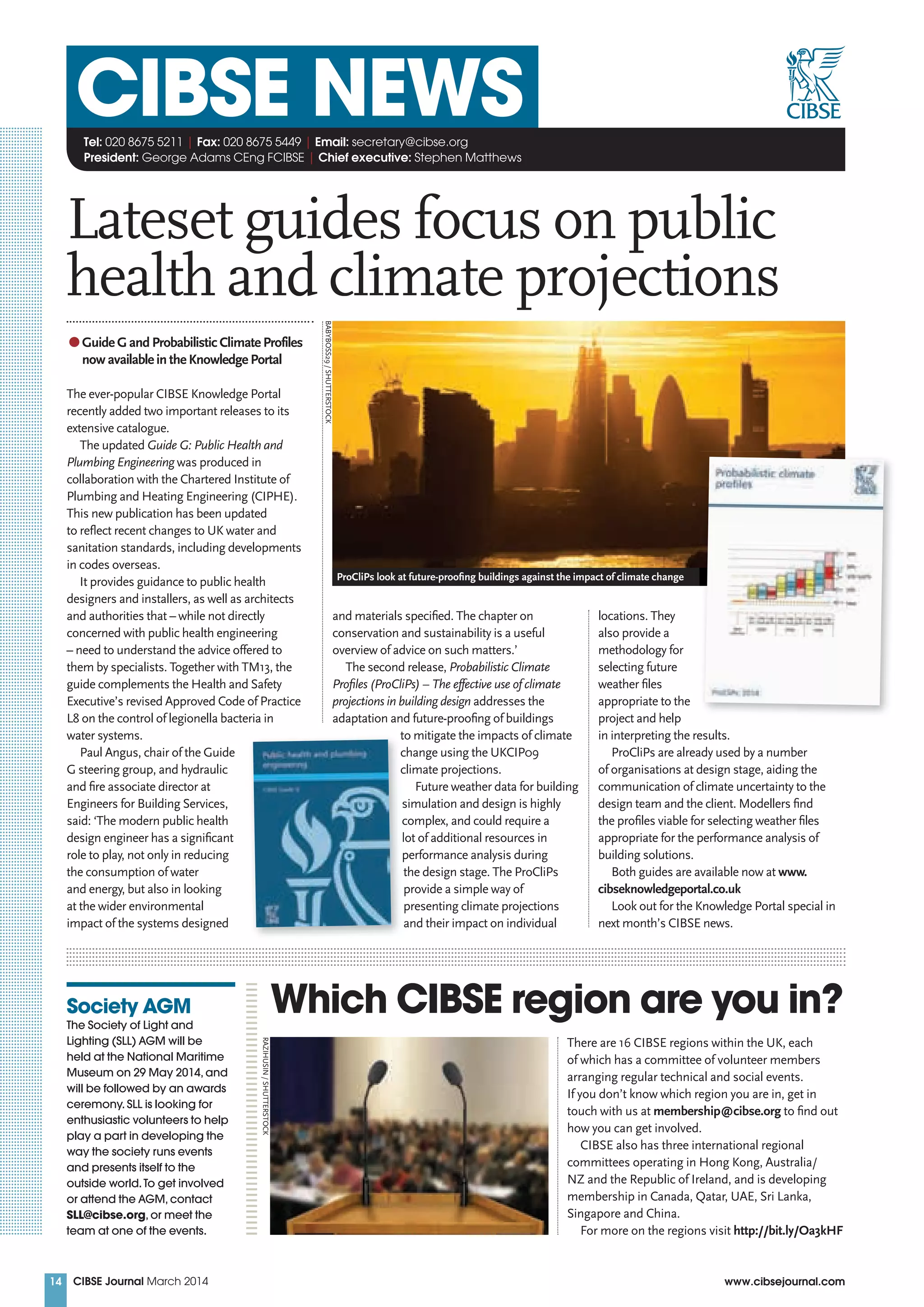 CIBSE Journal - March 2014 - CIBSE Guide G Launch | PDF