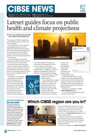 CIBSE Journal - March 2014 - CIBSE Guide G Launch | PDF
