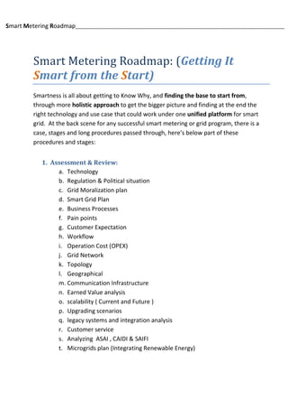 Smart Metering Roadmap | PDF