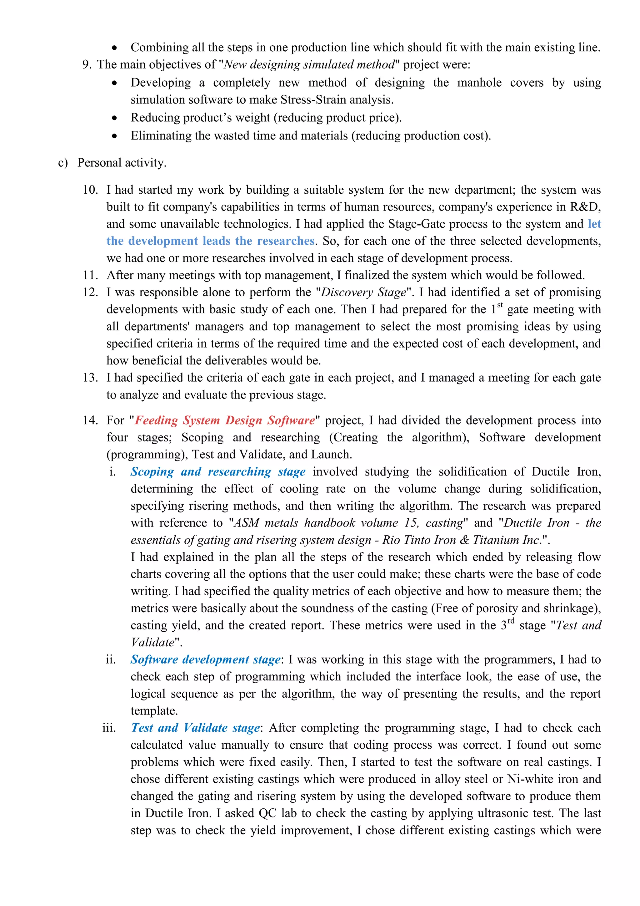 Work Background and Activities | PDF