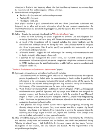 Work Background and Activities | PDF