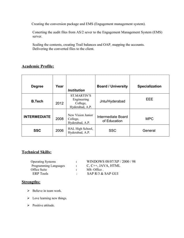 ANIL NEW CV 14 | DOC | Computing | Technology & Computing