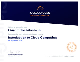 Introduction to Cloud Computing | PPT