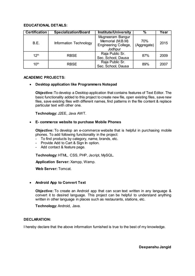 DEEPANSHU_Resume | DOCX | Web Development | Internet