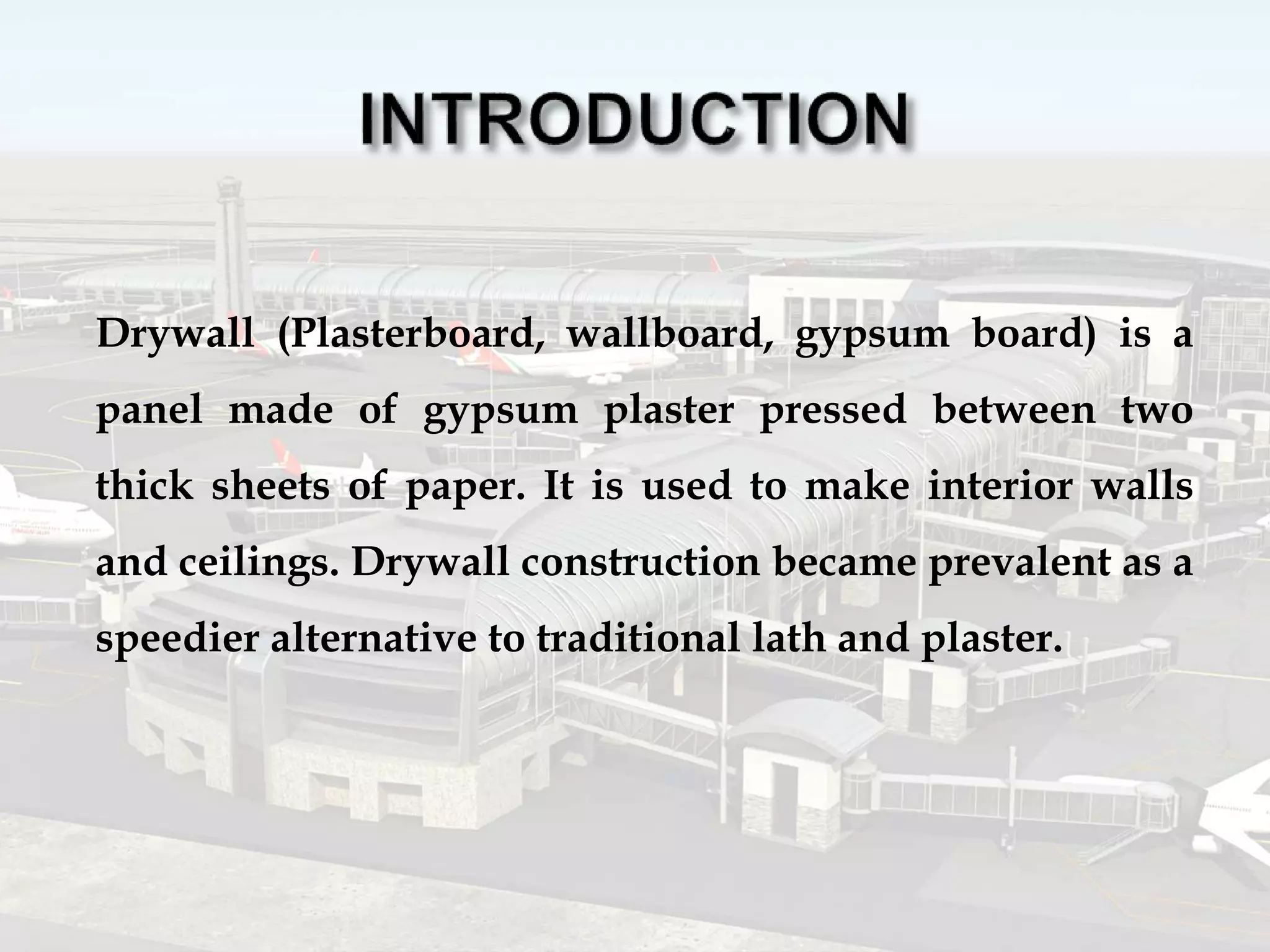 Gypsum Board | PPTX