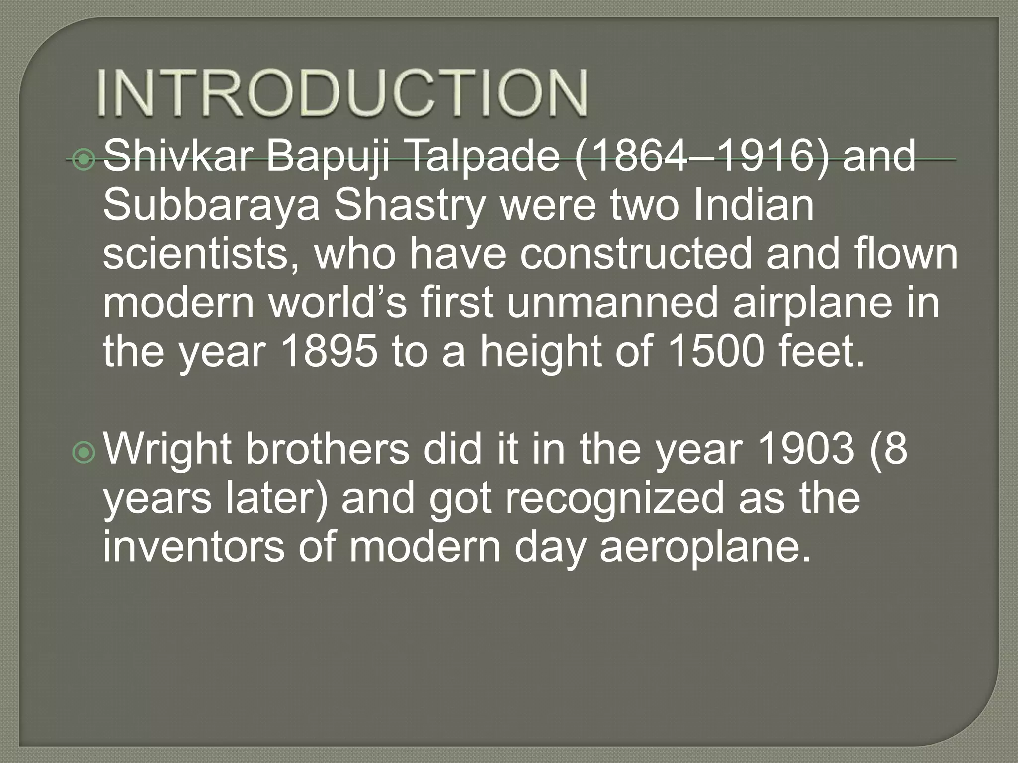 Shivkar Bapuji Talpade | PPTX