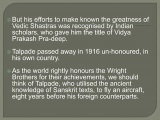 Shivkar Bapuji Talpade | PPTX