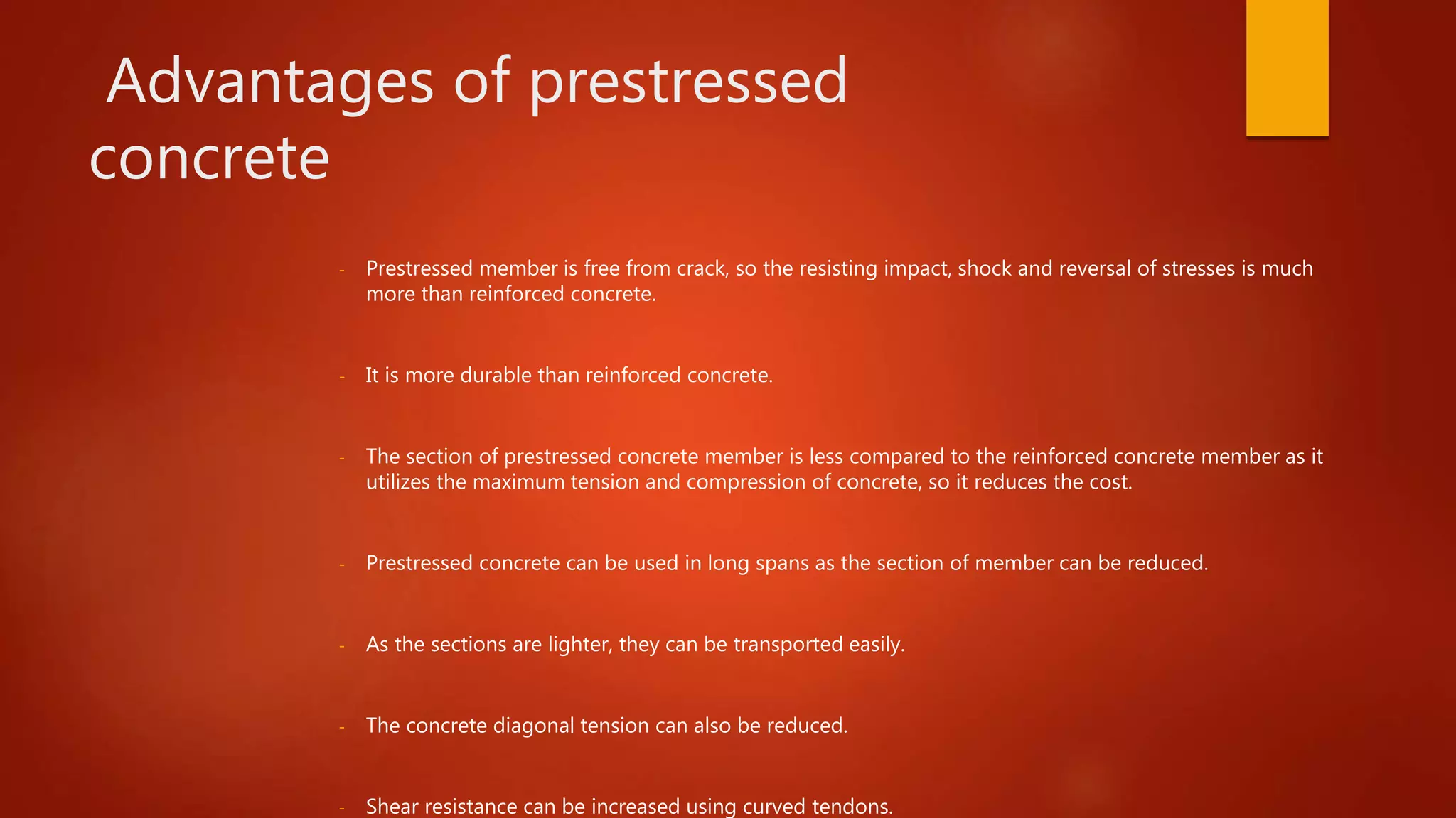 Advantages and disadvantages of Prestressed concrete | PPTX