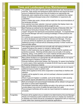 Parks Maintenance Plan | PDF