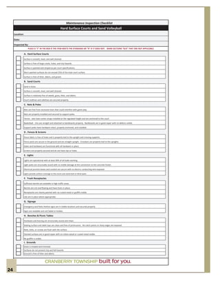 Parks Maintenance Plan | PDF