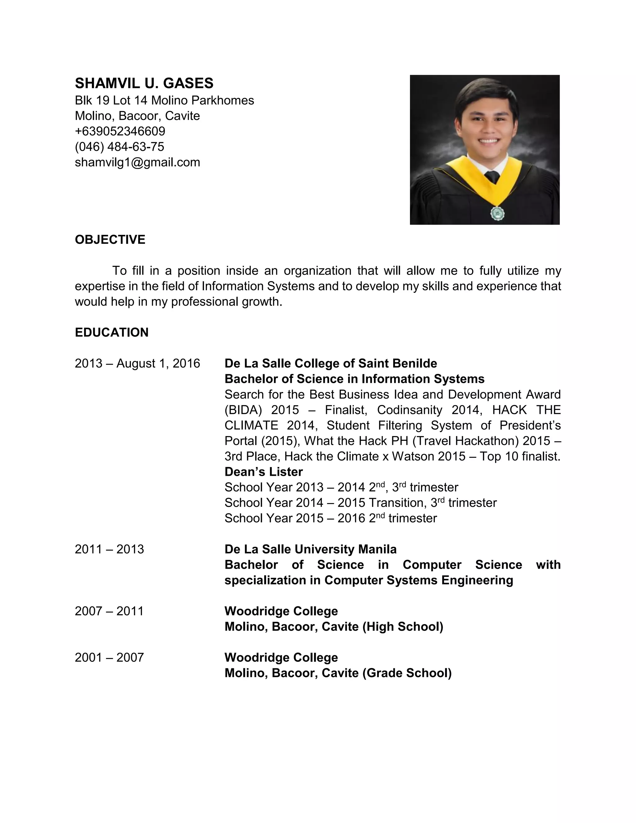 shamvil_gases_resume | PDF