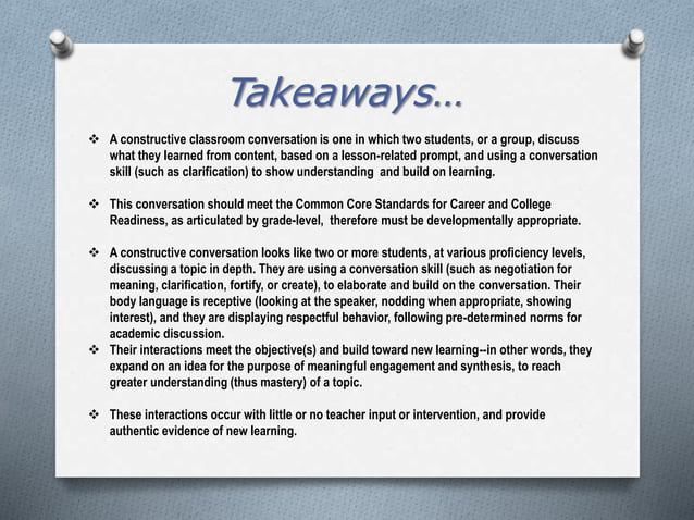Constructive Conversations | PPT