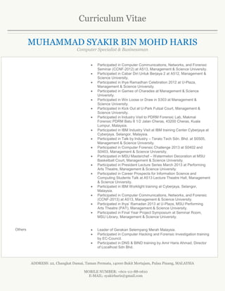 Curriculum Vitae 2016 | PDF