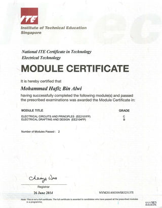 ITE Cert | PDF