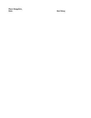 Rini Shinoj-CV | DOC