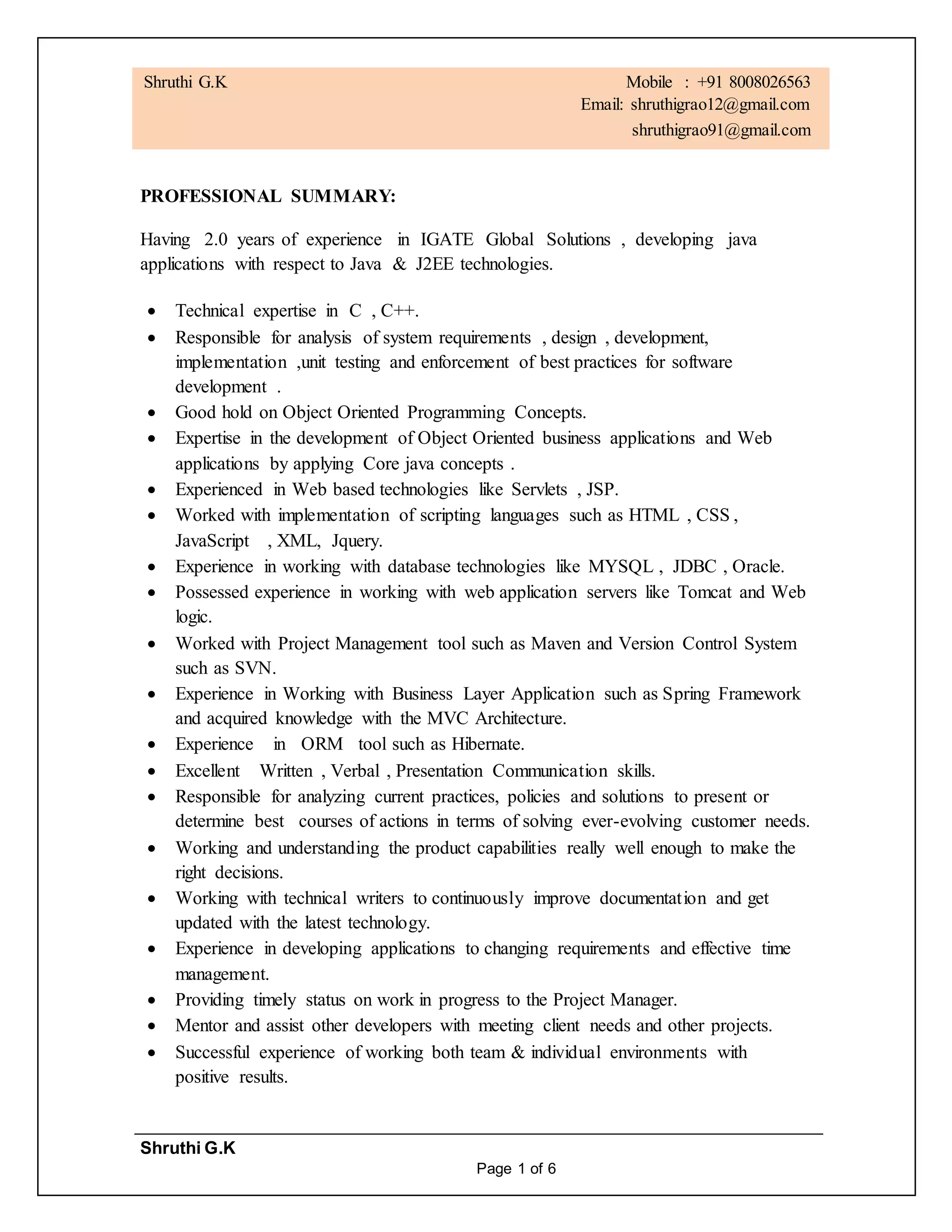 shruthi correct resume | DOCX