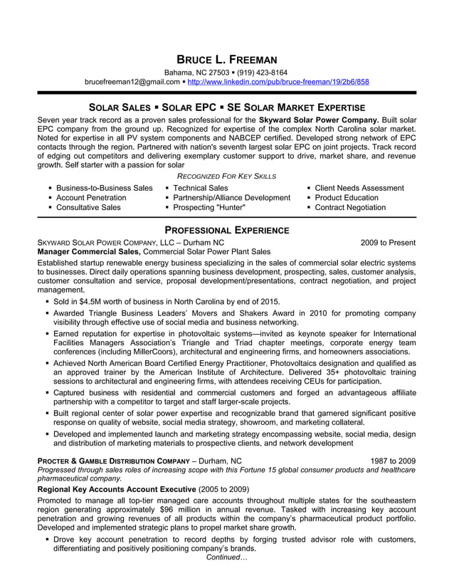 Bruce L.Freeman resume 2016 | DOC