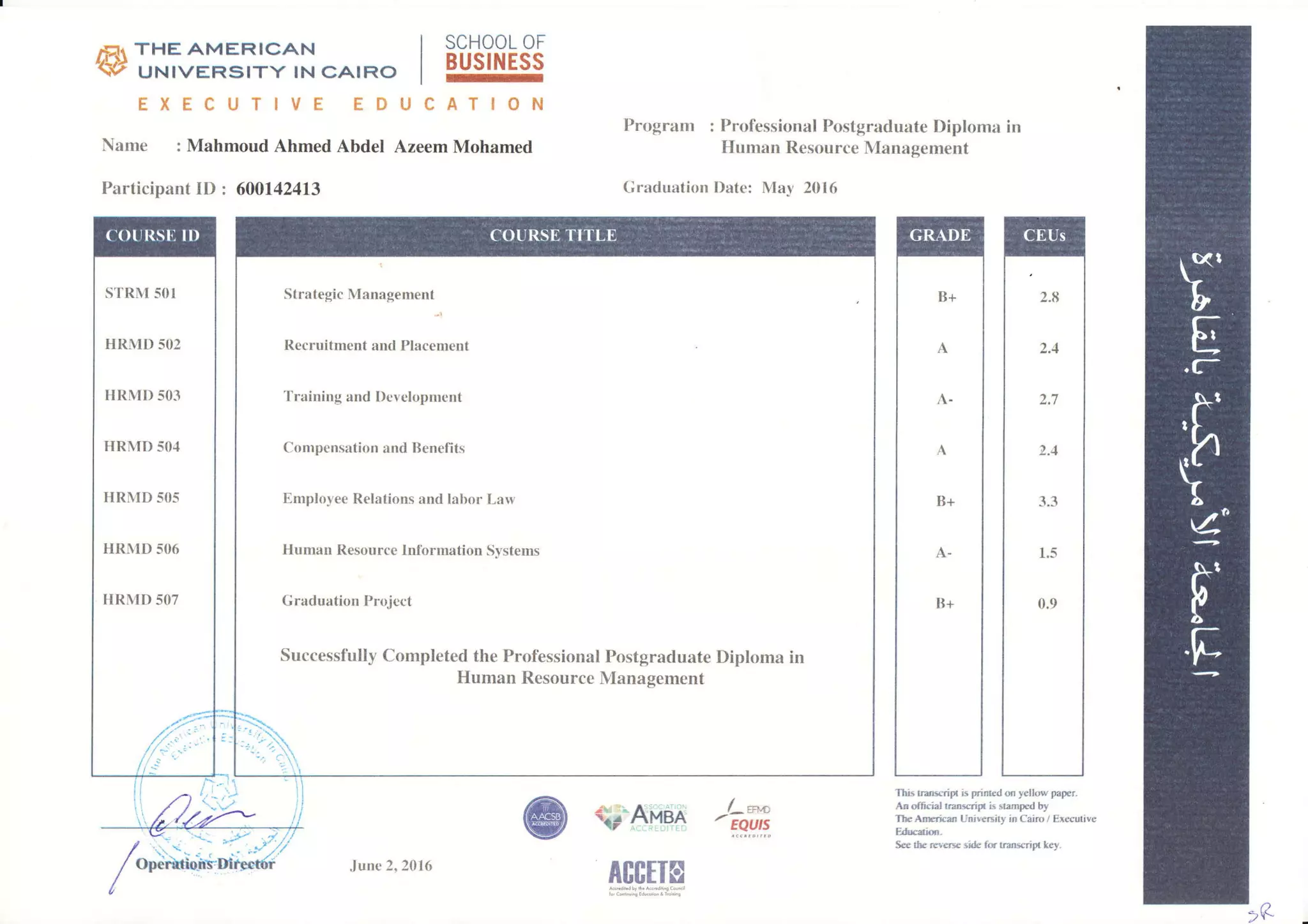 certificate of hr diploma | PDF