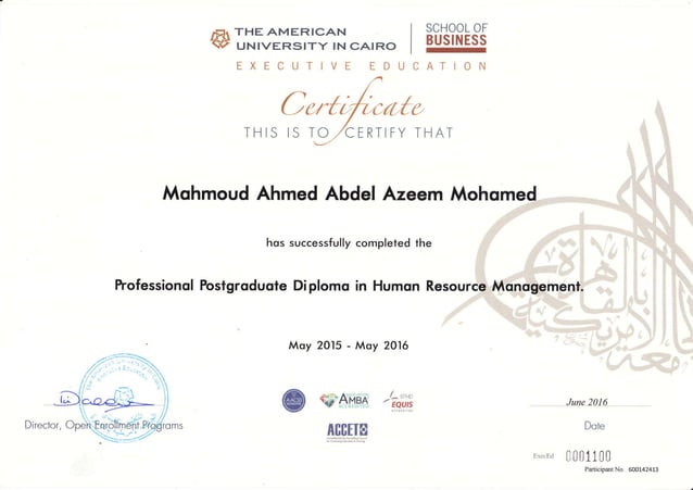 certificate of hr diploma | PDF